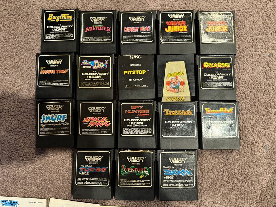 18 Colecovision Games with Some Manuals! | eBay