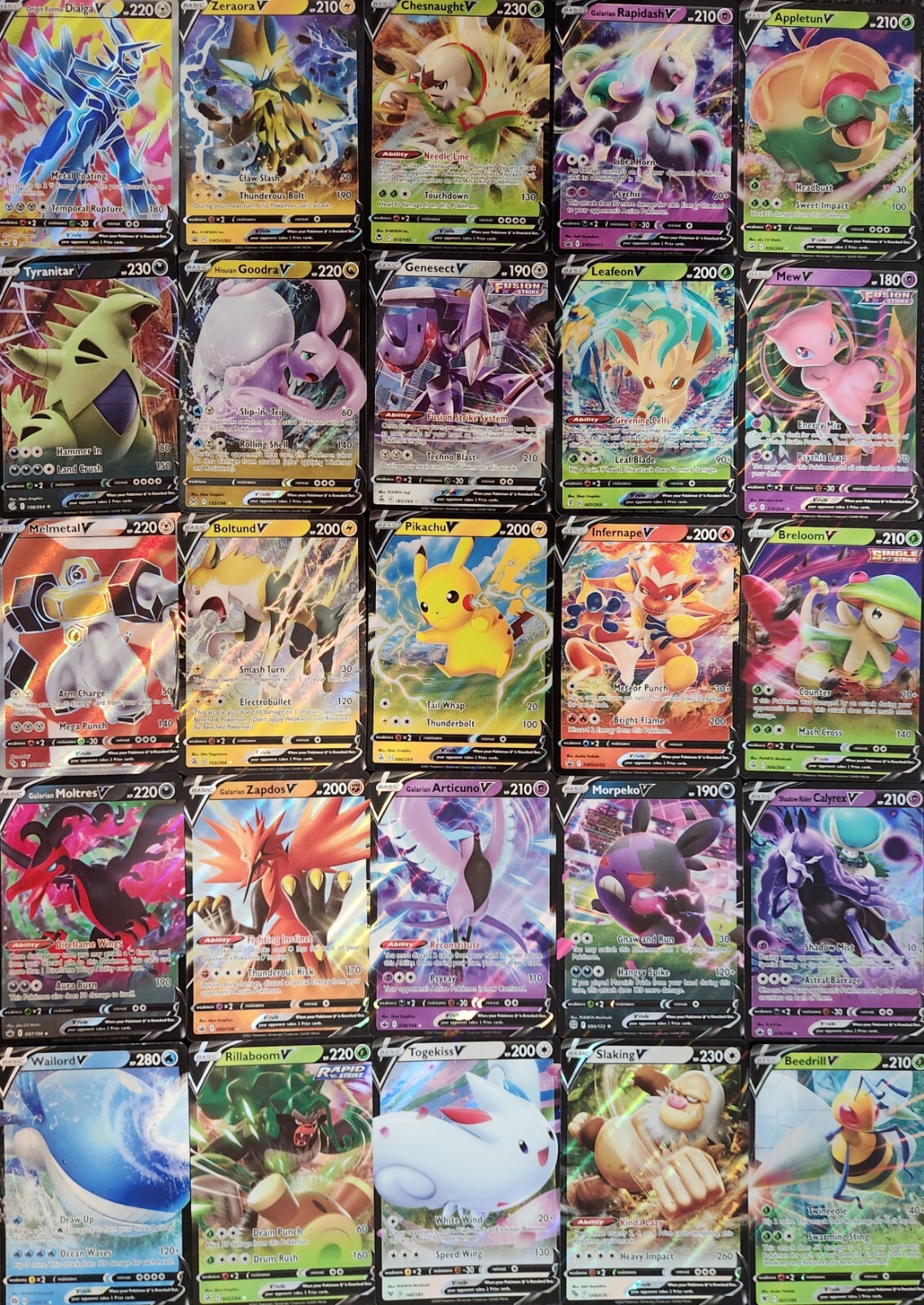 100 Pokemon Cards Bulk 1x EX/V/Vmax/Star 20 Rare/Reverse/Holo Scarlet ...
