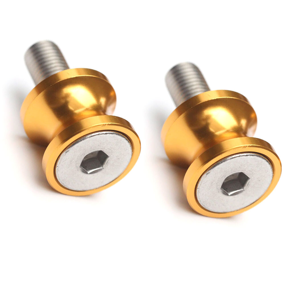 Gold XP M10 Rear Swingarm Spools For ZX6R ZX6RR 636 06 07 08 09 10 11 ...