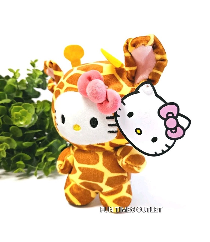 Sanrio Hello Kitty Safari Giraffe Costume 6" Plush Figure Stuffed Girls ...