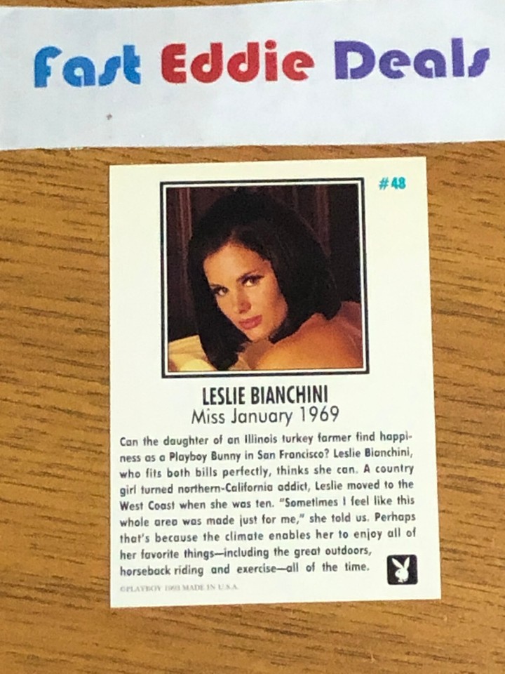 PLAYBOY 1995 LESLIE BIANCHINI COLLECTOR CARD # 48 MISS MAY 1969 NEAR MINT | eBay