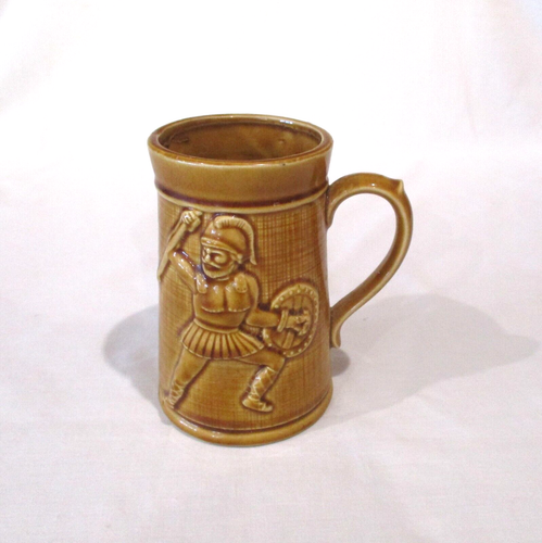 Vintage Novelty Ceramic Beer Mug Stein Tankard *Roman Gladiator ...