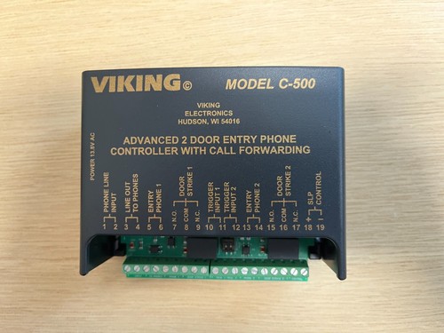 TWO DOOR ENTRY PHONE CONTROLLER WITH CALL FORWARDING P/N C-500 NEW | eBay