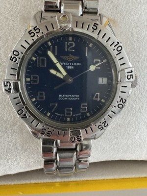 C10H13-BREITLING Armbanduhr Automatic 38mm Stahl mit Box und Papieren ...