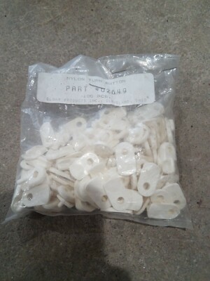 100Pk White nylon Turn Button for screens | eBay UK