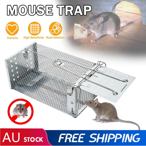 To 4X Humane Rat Trap Cage Live Animal Catch Pest Rodent Mouse Bait ...