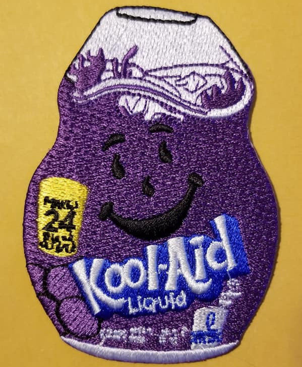 KOOL-AID LIQUID GRAPE Embroidered Patch APPROX. 2.5X3.5" | eBay