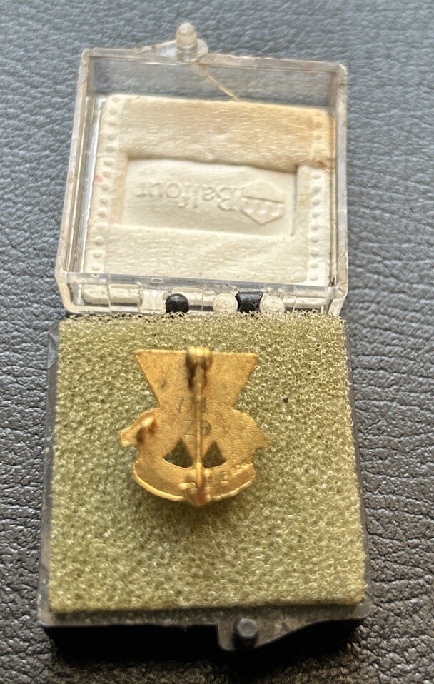 Vintage 10k Gold Tau Kappa Epsilon TKE Fraternity Pin Mint in Original ...