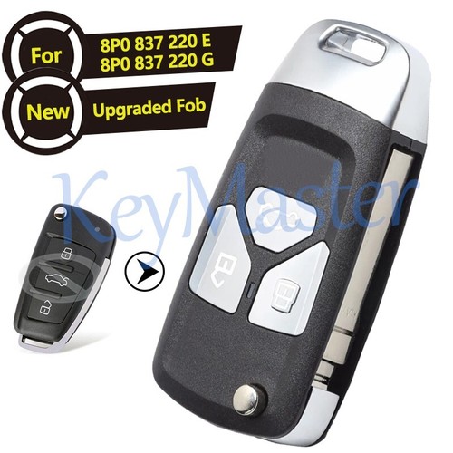 Upgraded Flip Remote Key for 2007 2008 2009 2010 Audi A3 TT Fob 8P0 837 ...