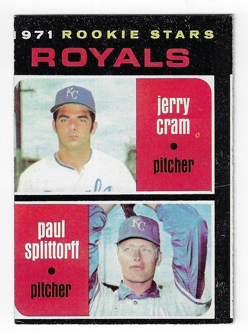 1971 Topps Set Break #247 Royals Rookies (Jerry Cram/Paul Splittorff ...