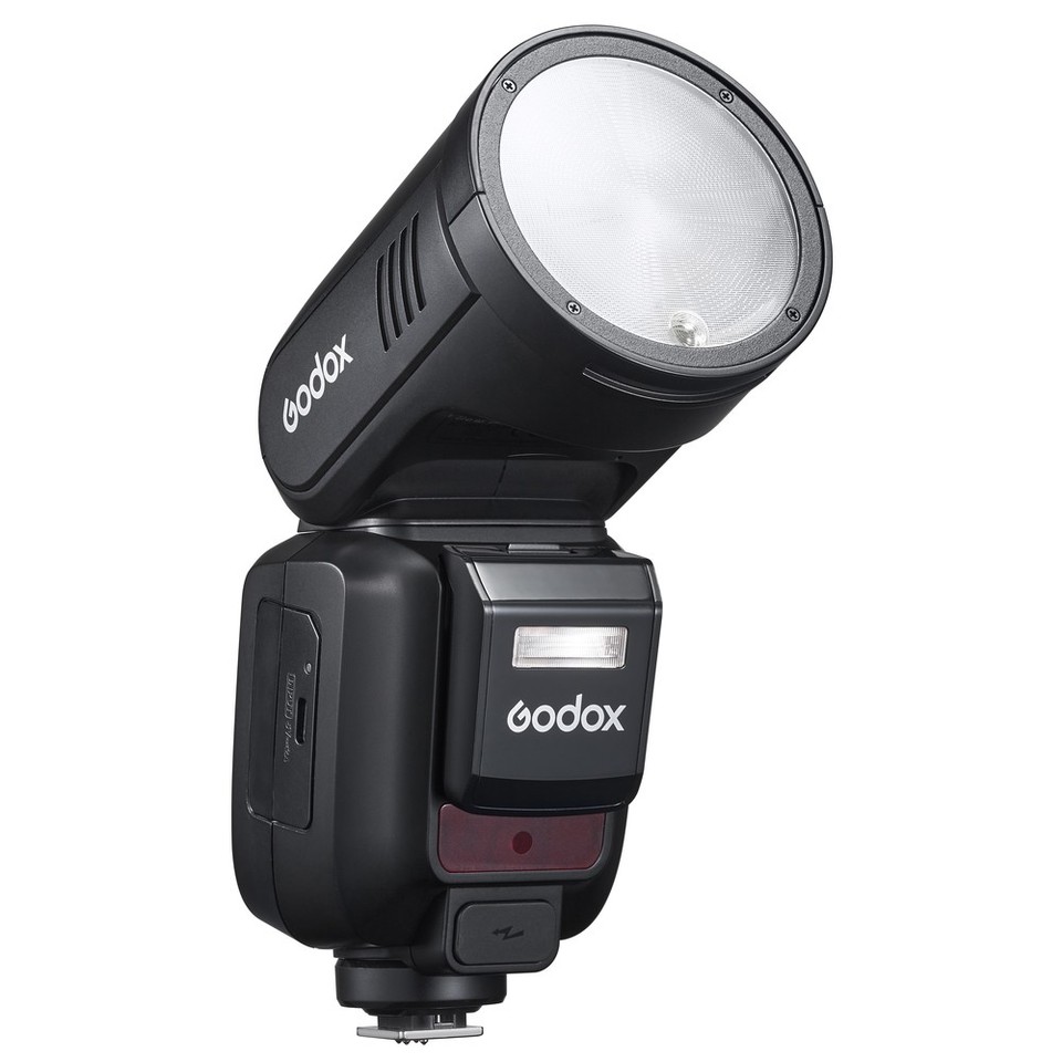 US Godox V100 V100N 2.4G 100Ws TTL HSS Round Head Touchscreen Flash for ...