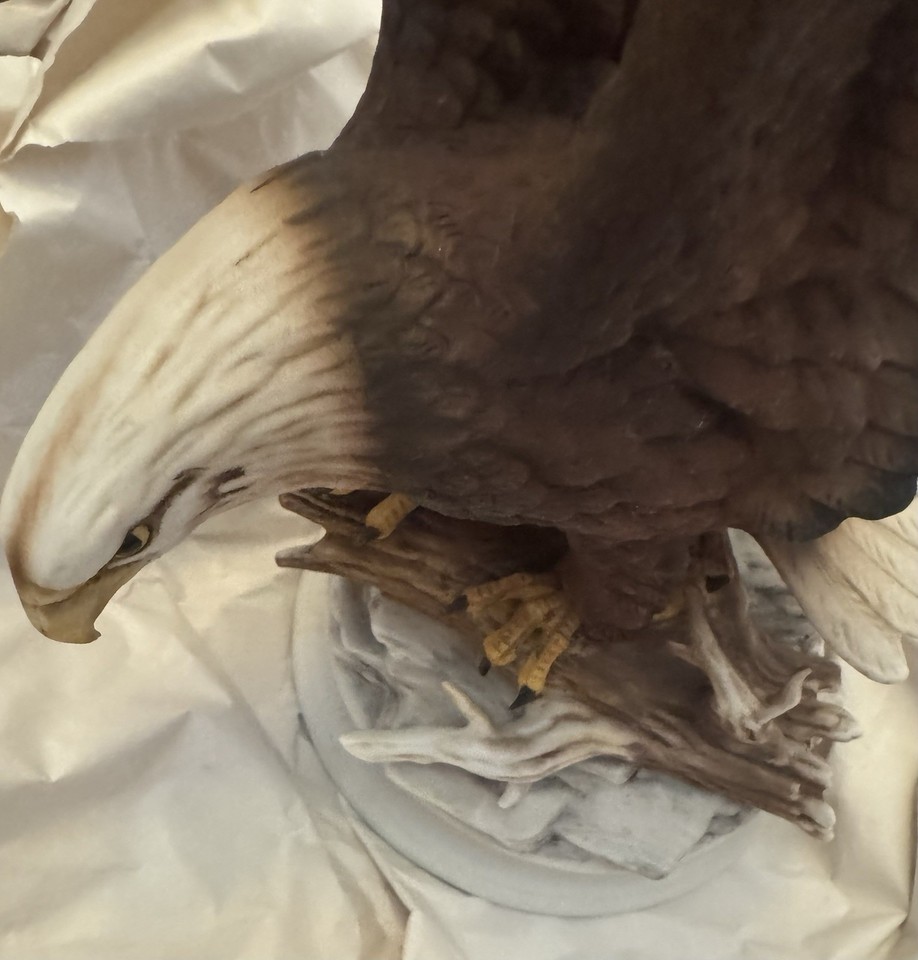 VTG Bald Eagle Homco Masterpiece Porcelain Figurine 1979 Home Interior ...