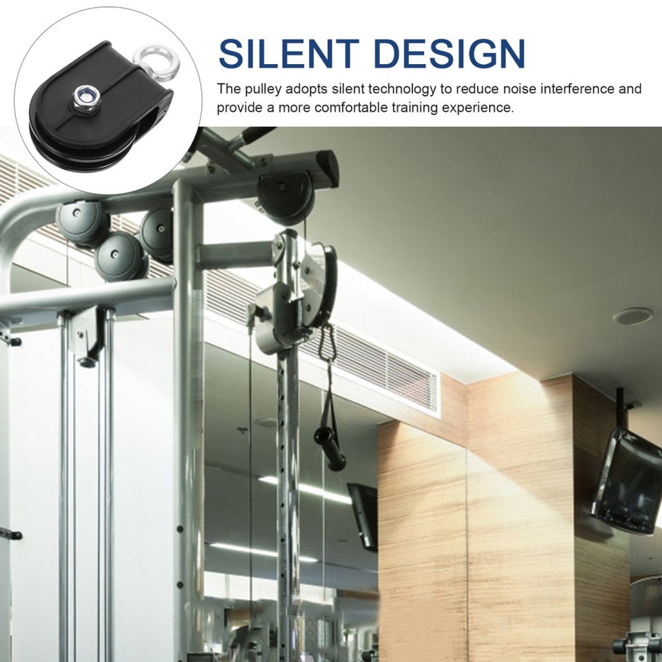 Gym Cable Pull down Attachment Fitness Wheel Pulley System Machine ...