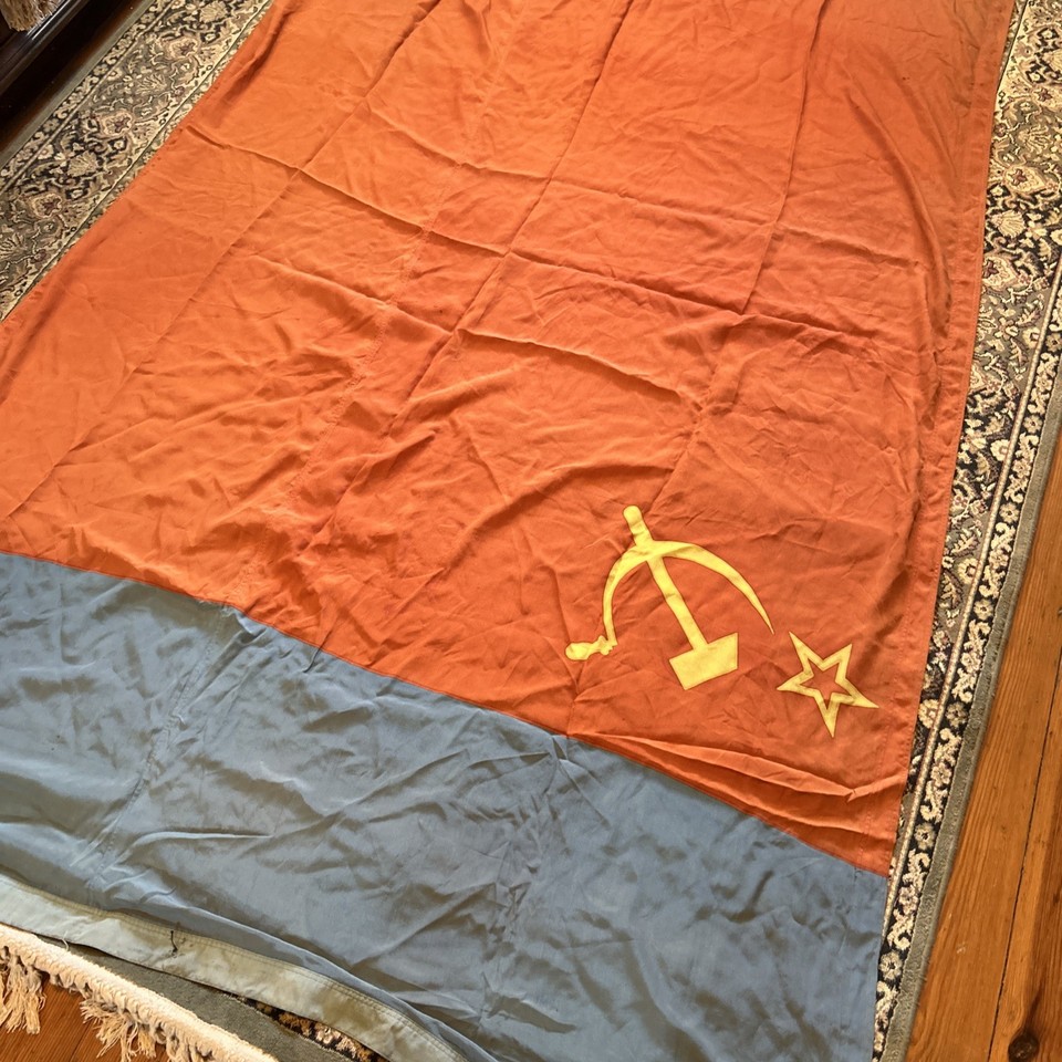 Original Great Flag Russian SSR RSFSR Soviet VINTAGE MADE USSR 84x54 ...