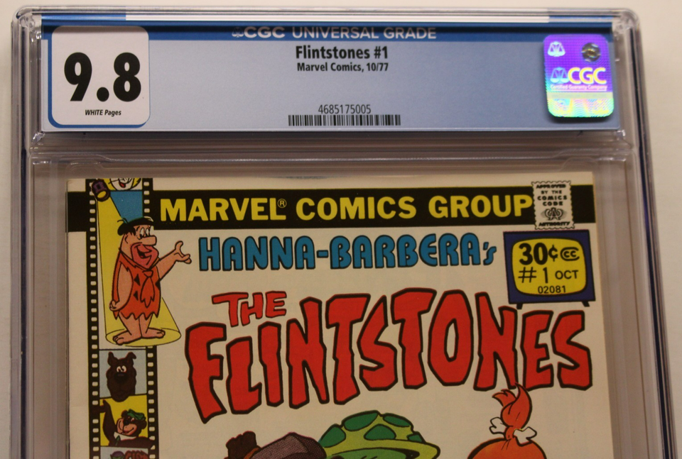 THE FLINTSTONES #1 (1977) CGC 9.8 WHITE, Fred, Dino, Marvel Comics RARE ...