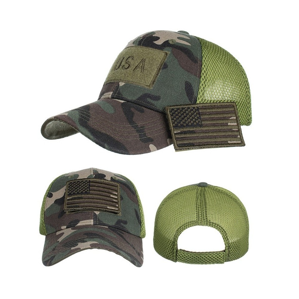 Tactical Camouflage Baseball Caps Men Summer Mesh Military Army Caps ...