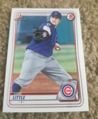 LUKE LITTLE 2020 BOWMAN DRAFT CARD #BD-105 CHICAGO CUBS (ROOKIE ...