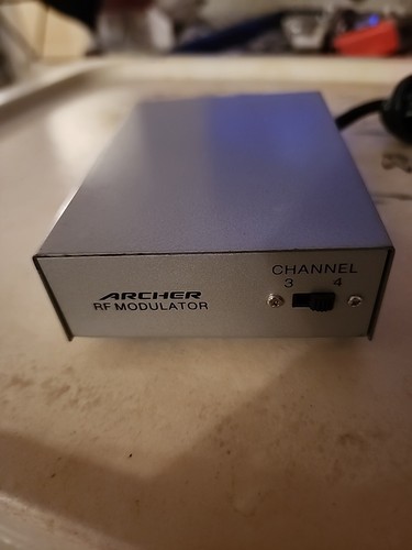 ARCHER RF Modulator 15-1273A Coaxial Cable to RCA Jack Converter Video ...