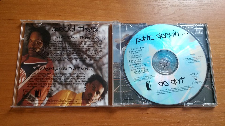 Public Domain - Do Dat 1996 Rare Rap CD Single Alabama 723462222147| eBay