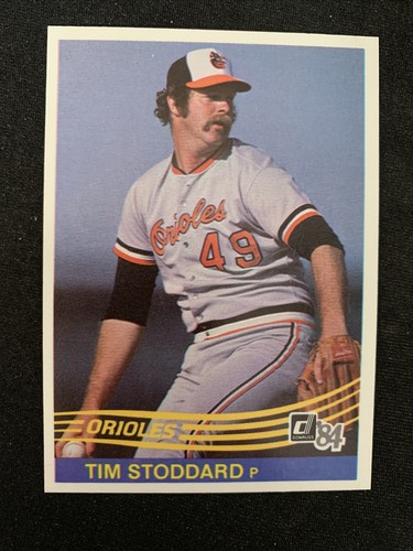 1984 Donruss Baseball Card #245 Tim Stoddard Baltimore Orioles NmMt ...