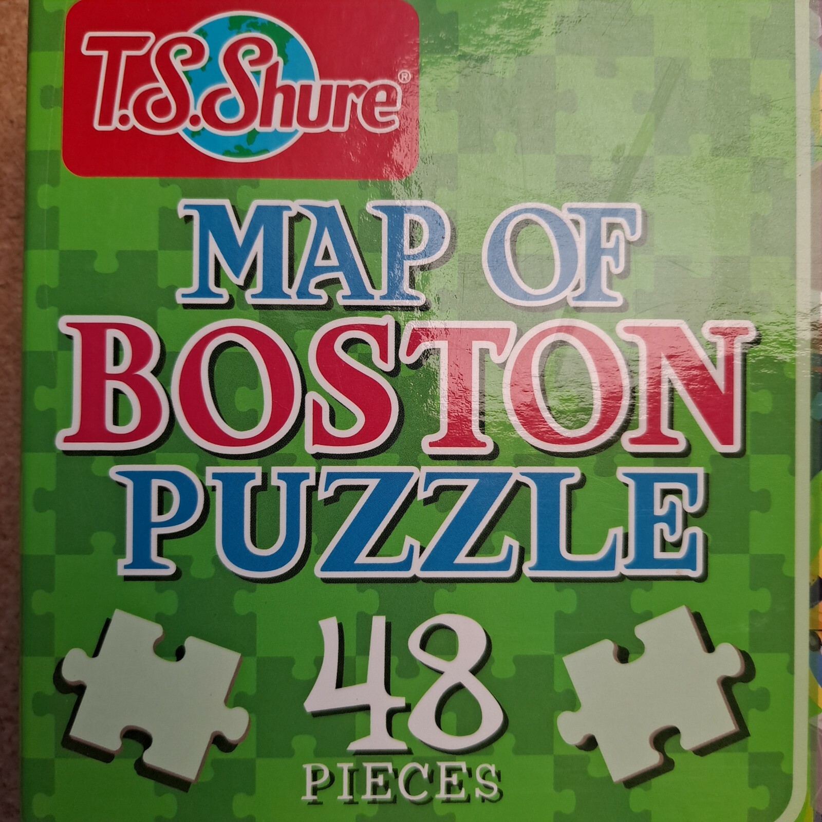 TS Shure Map Of Boston Puzzle 48 Pcs | eBay
