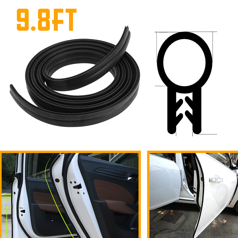 Rubber Seal Protector U Shape Bulb Weather Stripping Edge Waterproof 9 ...