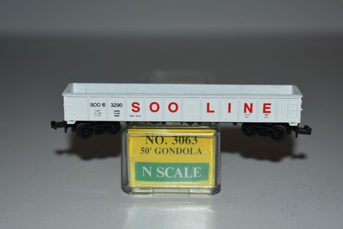 N Scale Model Power 3063 Soo Line 50' Gondola 63290 C7951 | eBay Australia