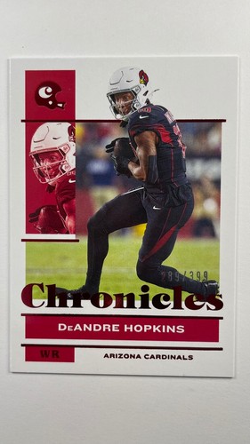 2021 Chronicles DeAndre Hopkins Red Parallel #3 289/399 Arizona ...