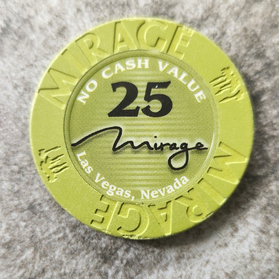 Mirage Casino $25 Casino Chip (NCV) Las Vegas, NV | eBay
