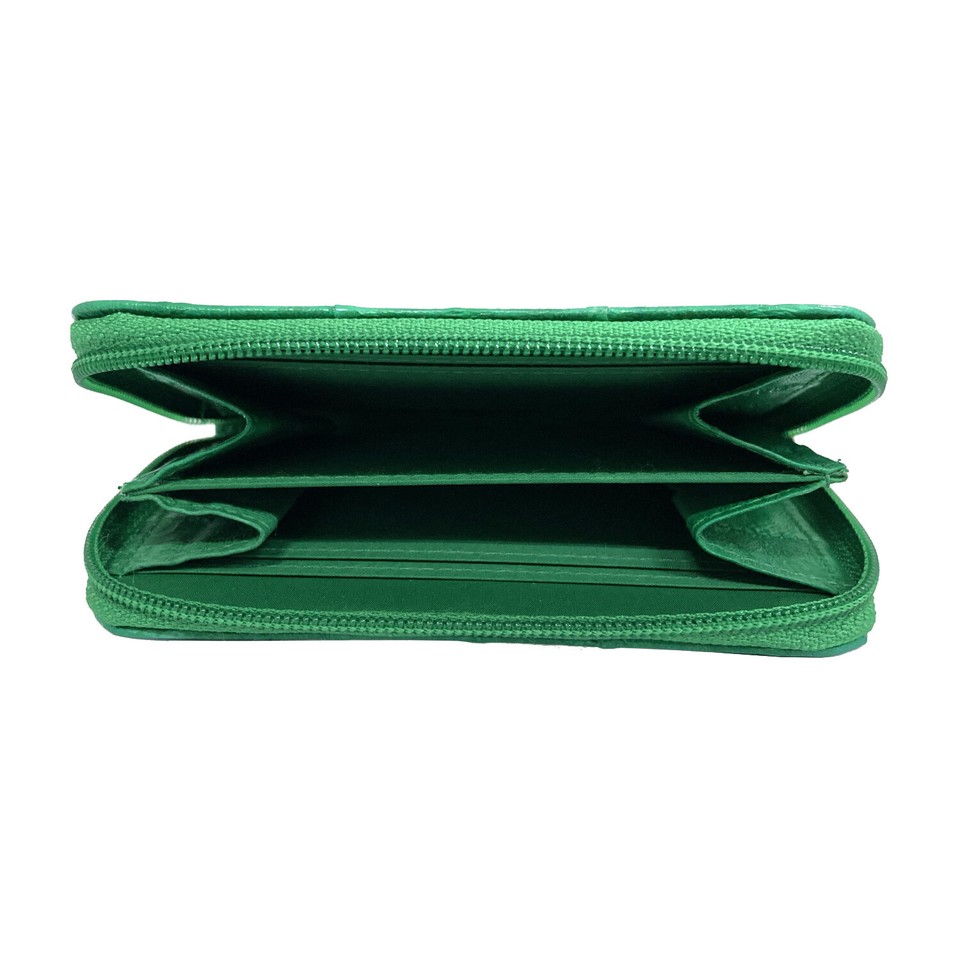 Genuine Eel Skin Coin Purse, Credit Card Zippered Wallet | eBay