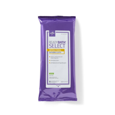 Medline ReadyBath Select Scented Antibacterial Body Cleansing Cloths ...