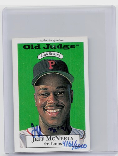 1996 Signature Rookies Old Judge Jeff McNeely #20 Redbirds Signatures ...