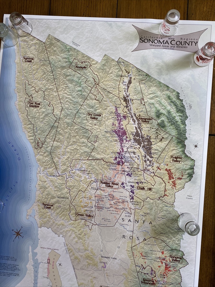 Sonoma Valley Winery Map Printable