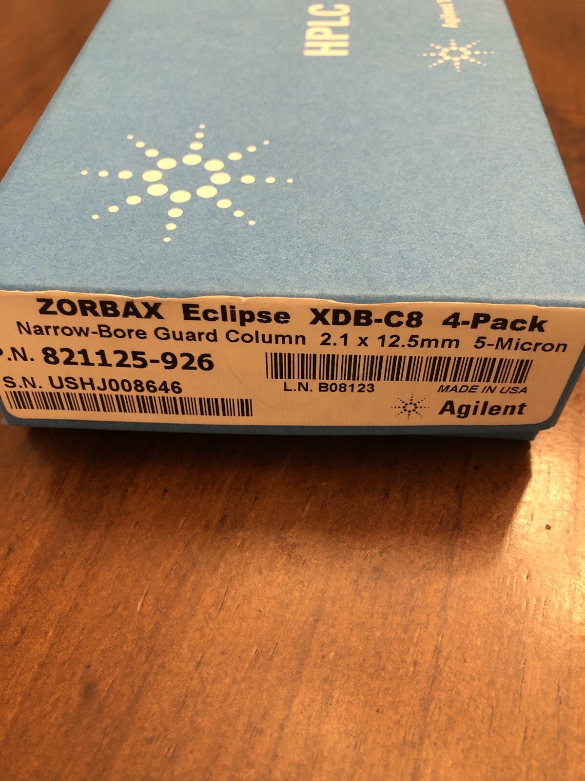 Agilent ZORBAX 821125-926 Eclipse XDB-C8, 2.1x12.5 mm, 5µm,Guard ...
