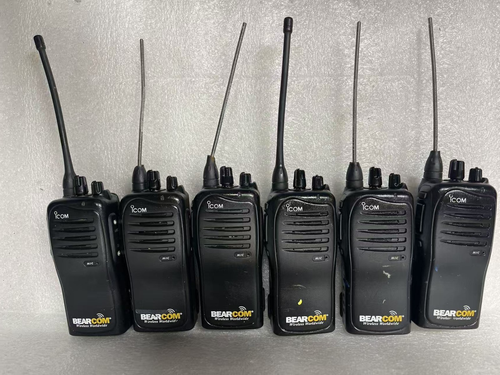 lot of 6, Icom Bearcom BC100U UHF Two Way Radio 16 Channel | eBay