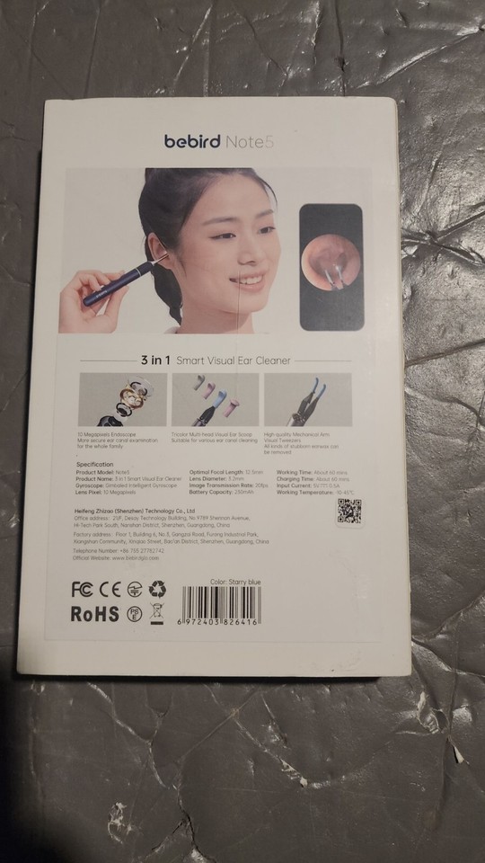 BEBIRD Note5 Ear Wax Removal Tool w/ Camera, Ear Cleaner with Ear Pick, New | eBay