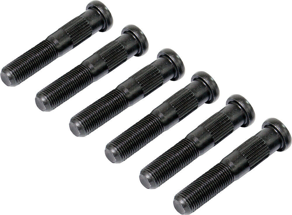 6X Wheel Stud, Drive-in, 1/2"-20 Dia, 2.70" Long, 0.68" Spline, 1.38 ...