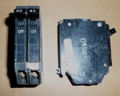GE THQP THQP240 2 pole 40 amp 120/240v Circuit Breaker old Style | eBay