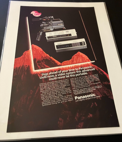 Panasonic Omnivision - Vintage 1983 AV Tech Print Ad / Poster / Wall ...