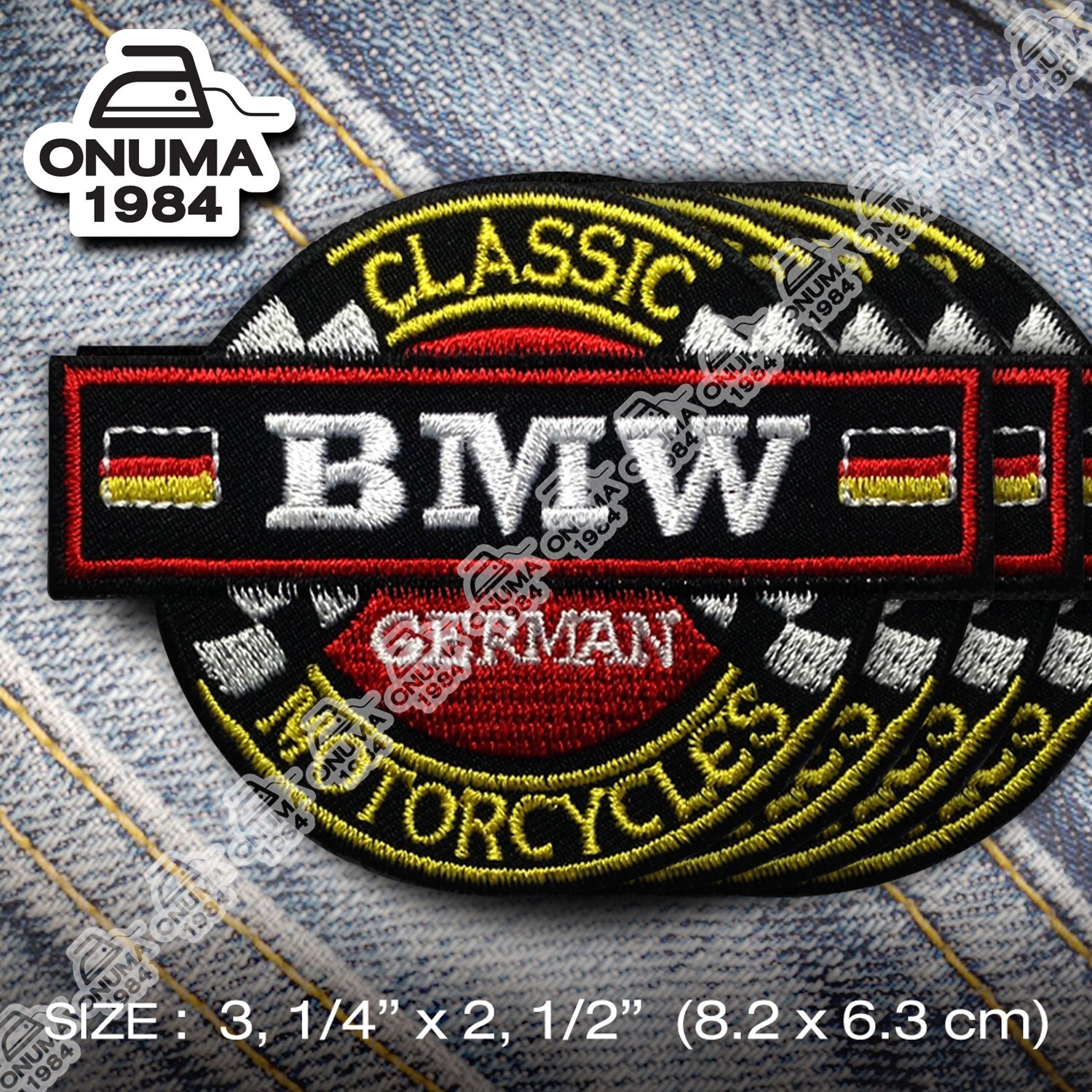 4x BMW Patch Iron on Custom Jacket Classic Motorcycles Chopper German ...