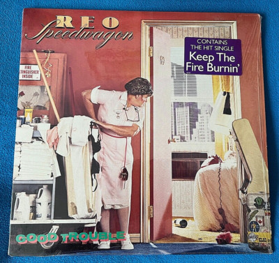 REO Speedwagon "Good Trouble" LP Vinyl Original Shrink Hype Sticker ...