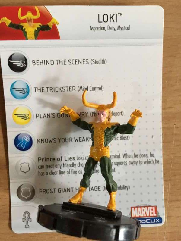 HEROCLIX Hammer of Thor super rare Loki - 054 | eBay