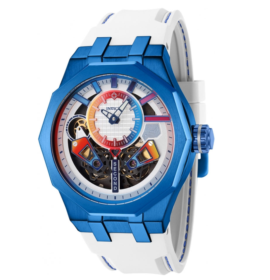 Invicta Specialty Dual Open Heart Automatic Men's LARGE 52mm Blue Watch ...