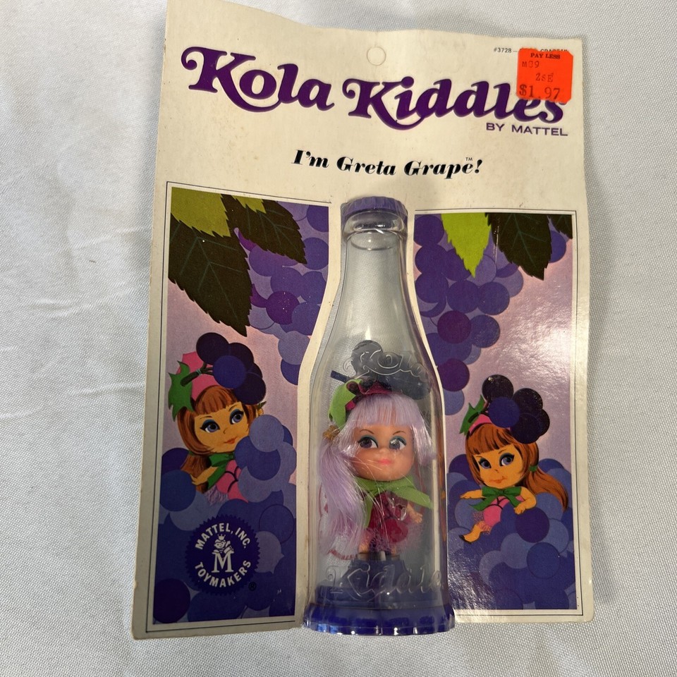 1967 Kola Kiddles Greta Grape *ORIGINAL PACKAGING NEVER OPENED* | eBay