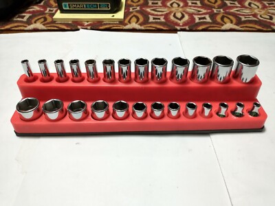 Snap-On 26 pc 1/4" Drive 6-Pt Metric Deep/Shallow Sockets 124STTMM ...