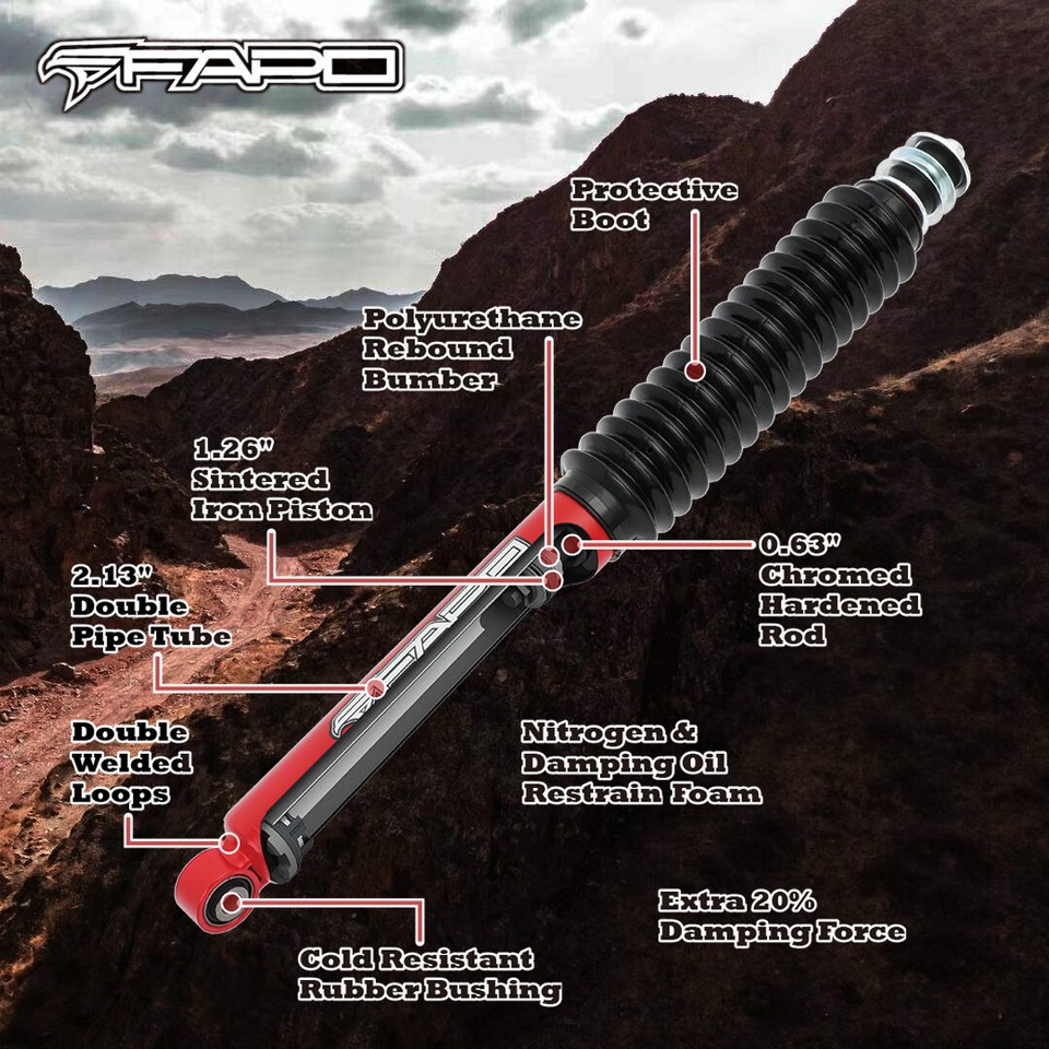 FAPO P1 Front 5-6" Lift Struts For Ford F-150 4WD 2009-2013 | eBay