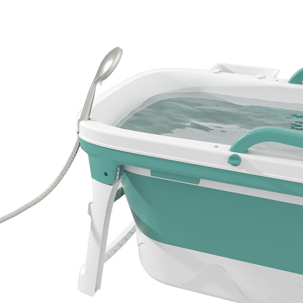 152cm XL Portable Shower Bathtub Collapsible Household Adult Folding ...