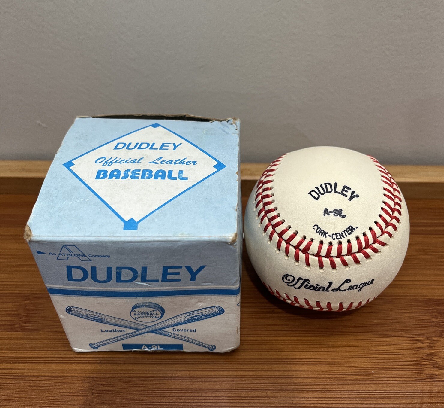 Dudley Baseball Model A-9L Cork Center with Original Box Athlone ...