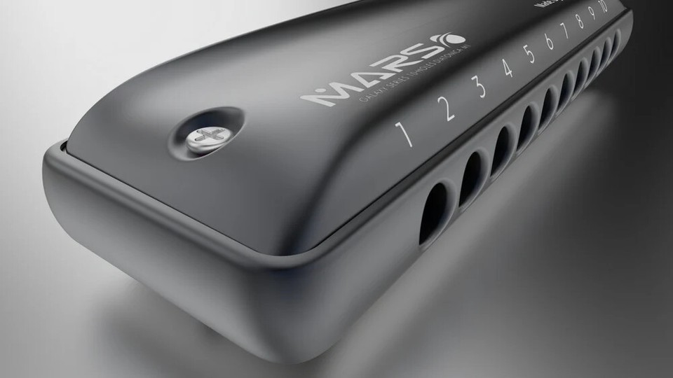 Kongsheng Mars with Aluminum Comb Black Diatonic Harmonica multiple ...