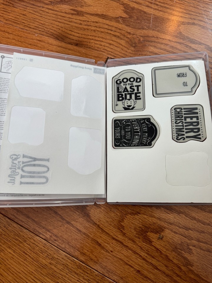 Stampin' Up! retired Merry Everything stamp set | eBay